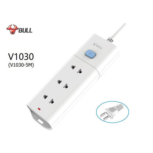 Bull, Extension Board 3 Outlets 1 Switch, V1030